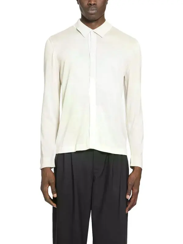LARDINI Silk Shirt - Neutrals