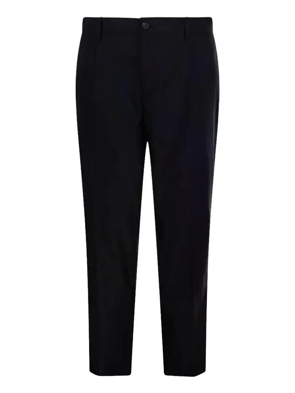 ENTRE AMIS Button Trousers - Black