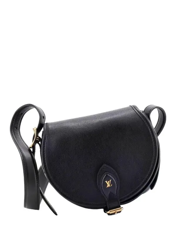 LOUIS VUITTON Tambourin Nm Leather Crossbody Bag - Black