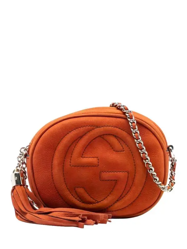 Gucci 2016-2025 Mini Soho Chain Crossbody Bag - Orange