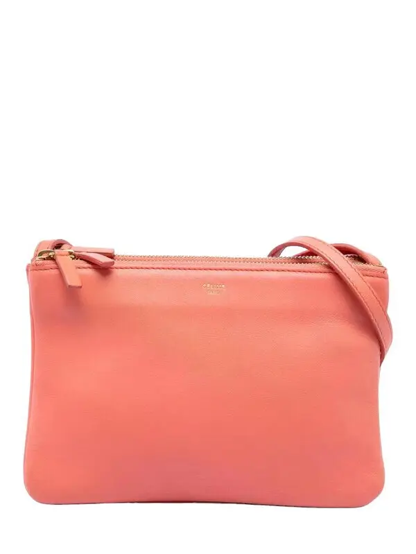 Celine 2013 Small Lambskin Trio Crossbody Bag - Pink