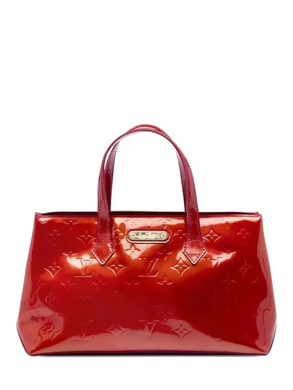 LOUIS VUITTON 2003-2018 Monogram Vernis Wilshire Pm Handbag - Red
