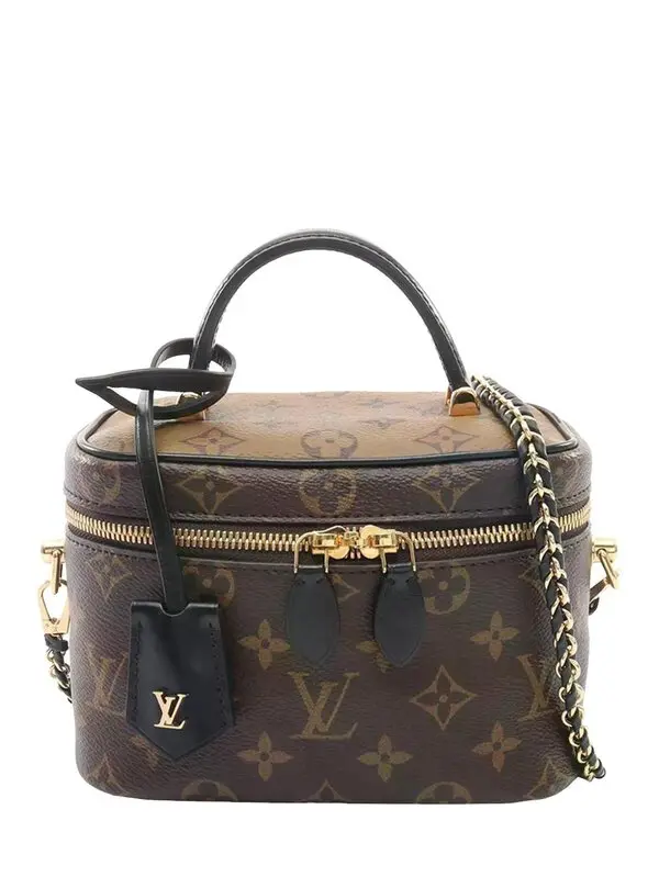 LOUIS VUITTON 2021-2025 Monogram Reverse Vanity Pm Satchel - Brown