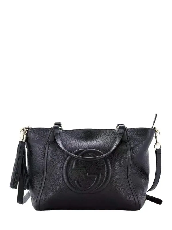 Gucci Soho Convertible Top Handle Satchel - Black