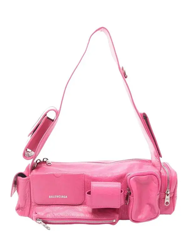 Balenciaga 2010-2025 Leather Superbusy Xs Shoulder Bag - Pink