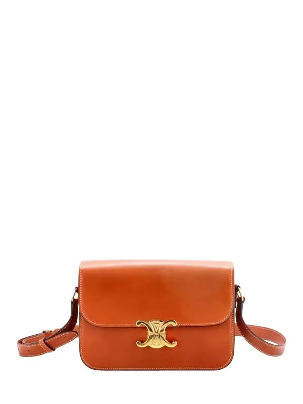 Celine Triomphe Medium Shoulder Bag - Brown