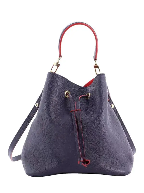 LOUIS VUITTON Neonoe Mm Bucket Bag Monogram Empreinte Leather - Blue
