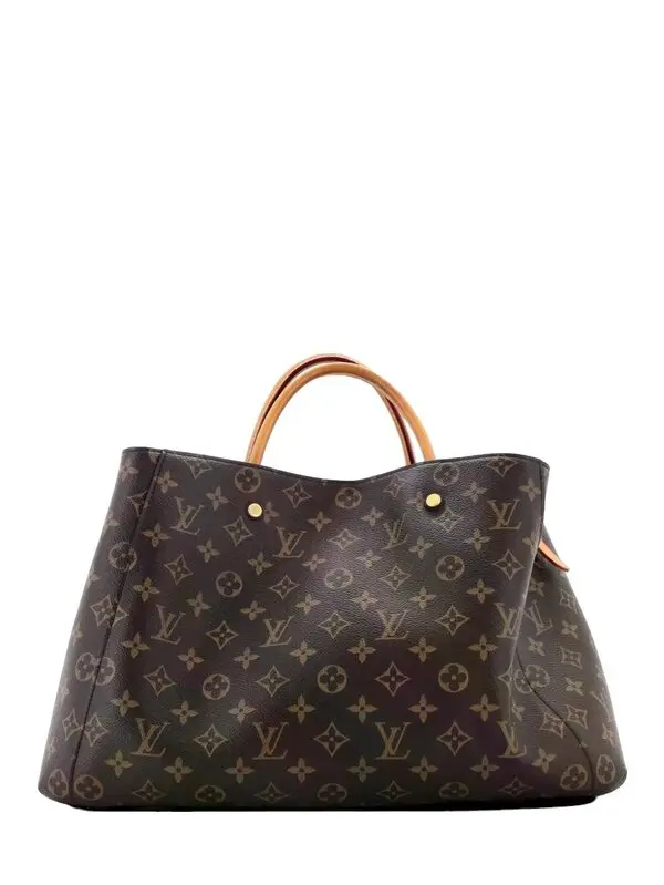 LOUIS VUITTON Montaigne Gm Monogram Canvas Tote Bag - Brown