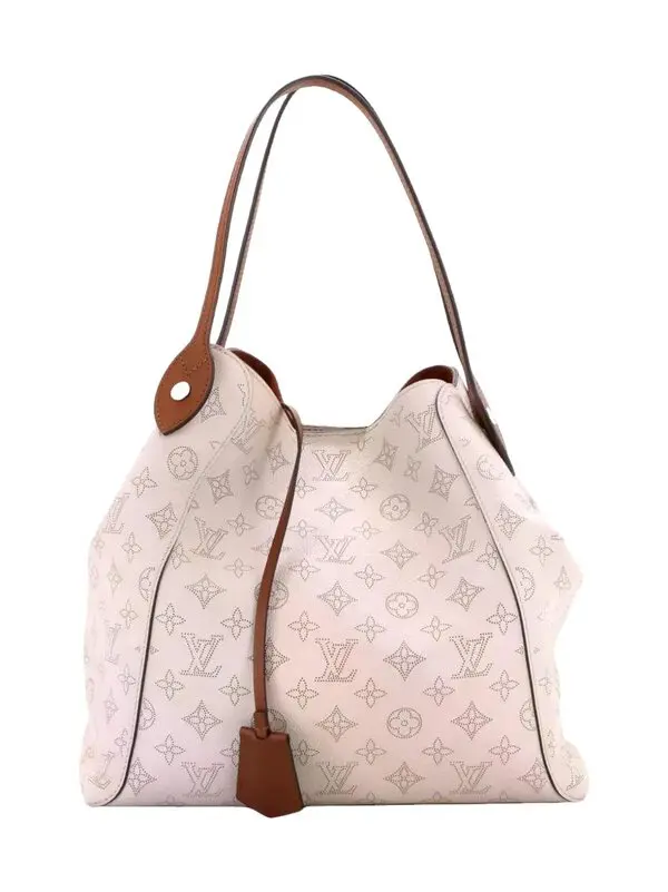 LOUIS VUITTON Hina Mm Mahina Leather Shoulder Bag - Grey