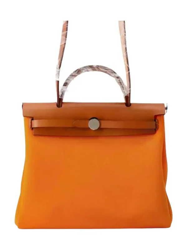 Hermès 2023 Toile Herbag Zip 31 Satchel - Brown