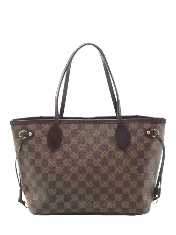 LOUIS VUITTON Damier Ebene Neverfull Pm Tote - Brown