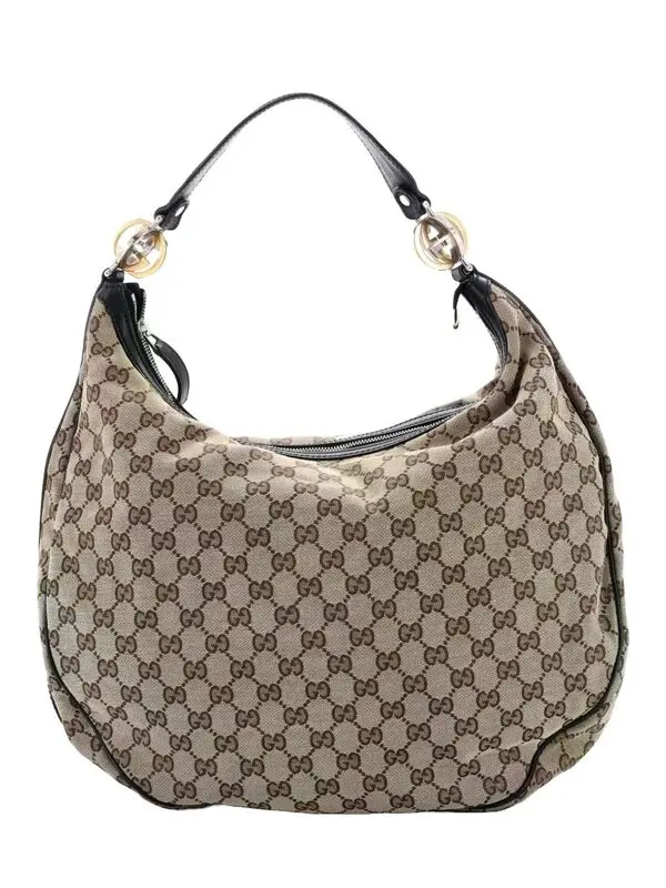 Gucci Twins Gg Canvas Medium Hobo Bag - Brown