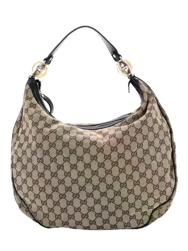 Gucci Twins Gg Canvas Medium Hobo Bag - Brown