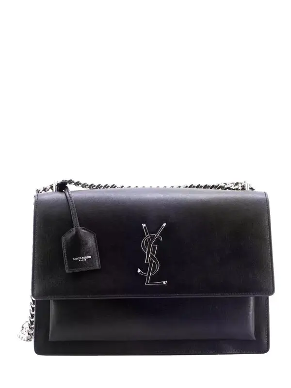 Saint Laurent Sunset Large Crossbody Bag - Black