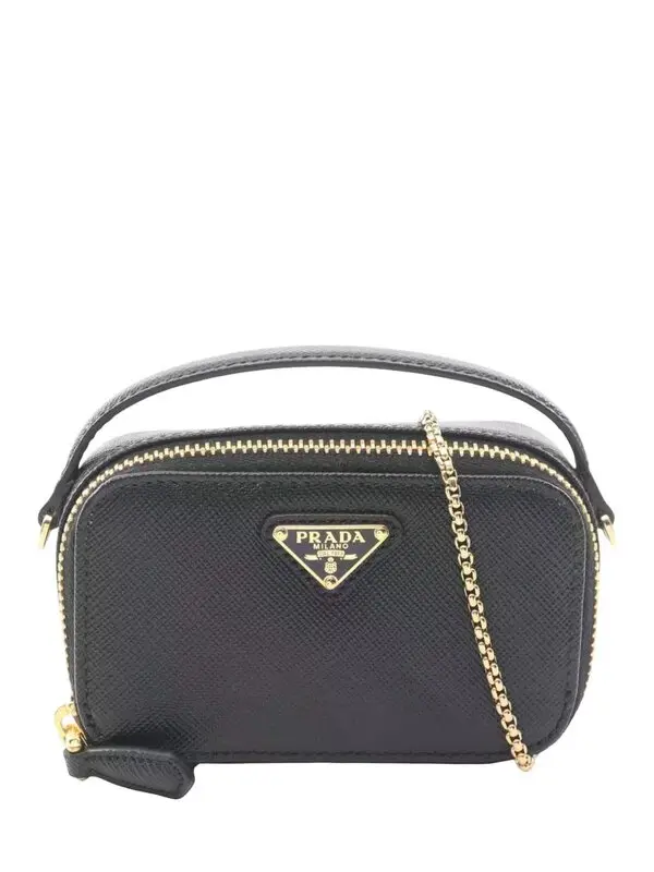 Prada 2013-2025 Mini Saffiano Pouch - Black
