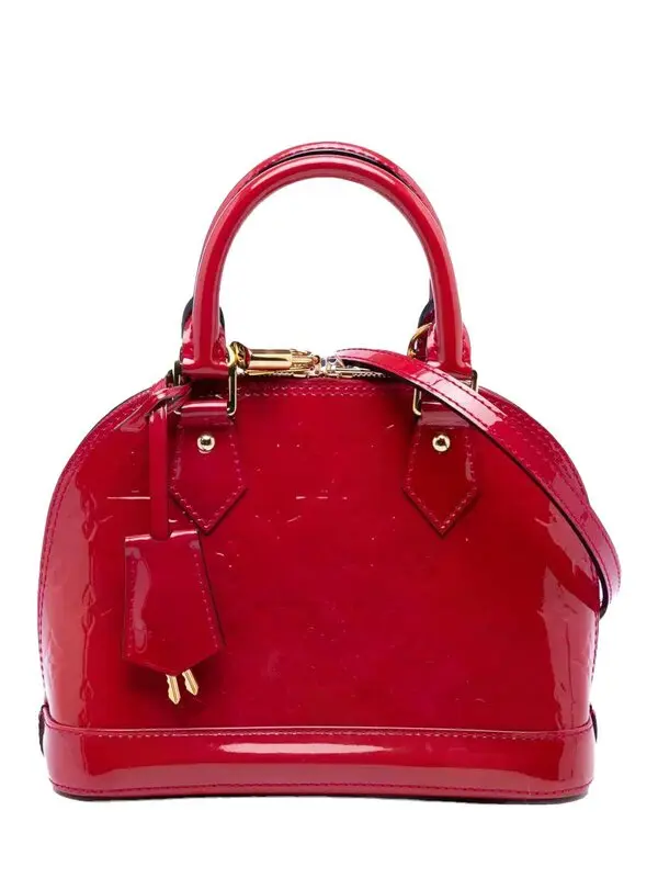 LOUIS VUITTON Monogram Vernis Alma Bb Satchel - Pink