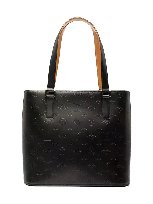 LOUIS VUITTON 2003 Monogram Mat Stockton Tote Bag - Grey