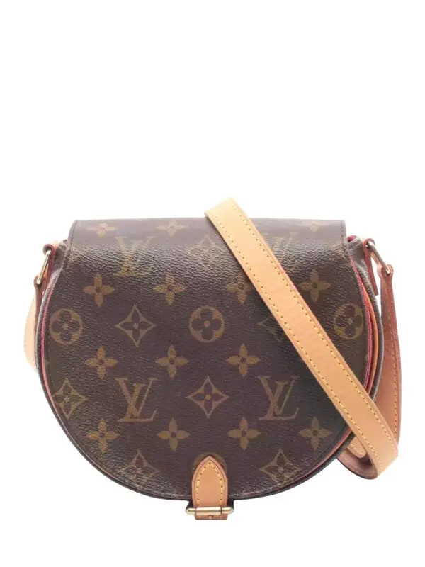 LOUIS VUITTON 2004 Monogram Sac Tambourine Crossbody Bag - Brown