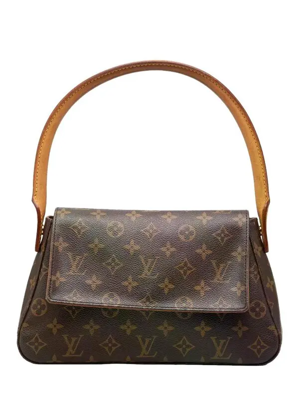 LOUIS VUITTON 2002 Monogram Mini Looping Shoulder Bag - Brown