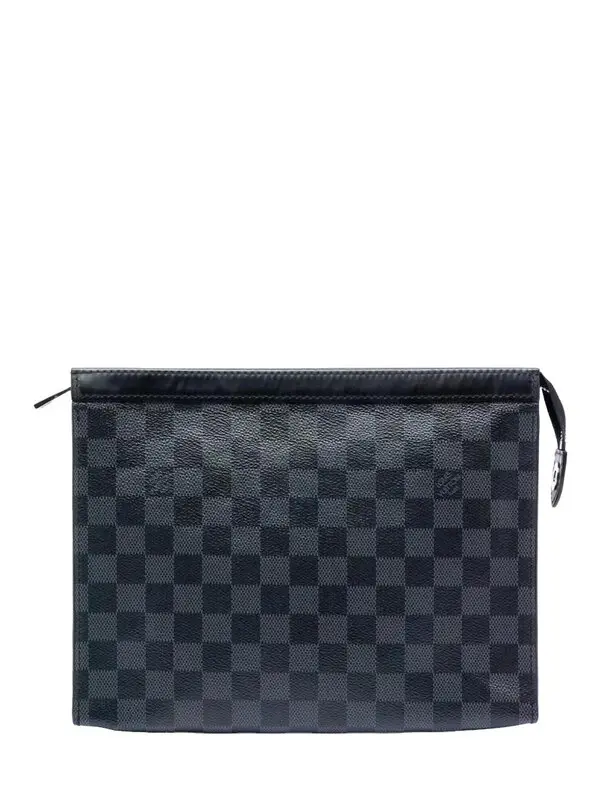 LOUIS VUITTON 2017 Damier Graphite Pochette Voyage Mm - Black