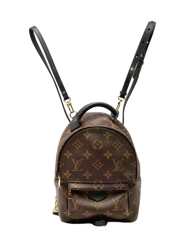 LOUIS VUITTON 2018 Monogram Mini Palm Springs Backpack - Brown