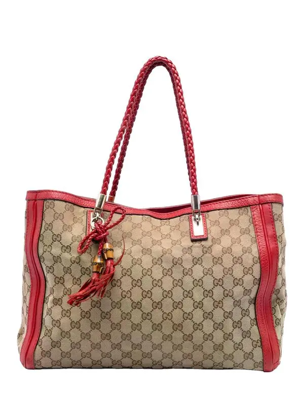 Gucci 2016-2025 Gg Canvas Bella Tote - Red