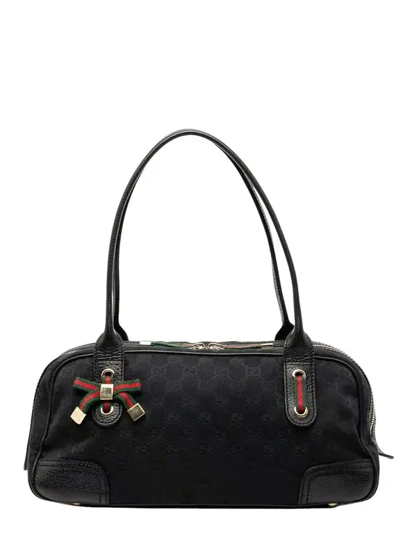 Gucci Gg Canvas Princy Shoulder Bag - Black