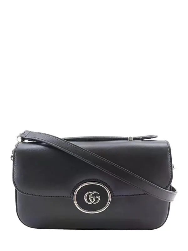 Gucci 2016-2026 Mini Leather Petite Gg Satchel - Black