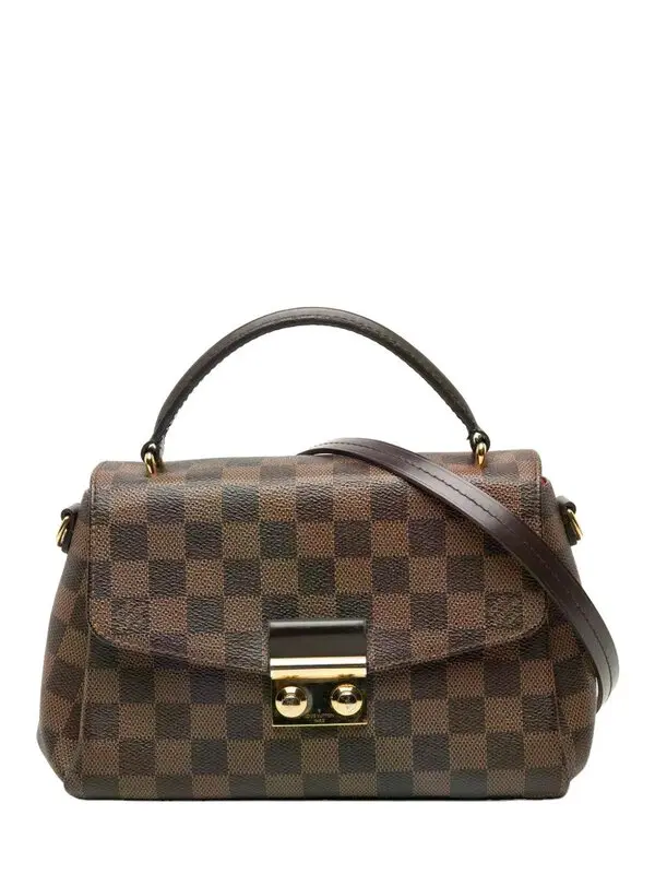 LOUIS VUITTON Damier Ebene Croisette Satchel - Brown