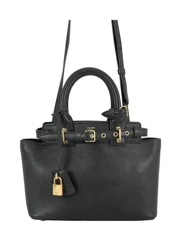 Celine Teen Conti Satchel Supple Grained Calfskin - Black