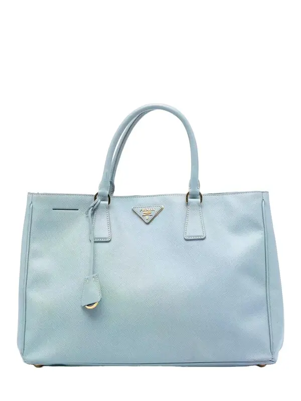 Prada Large Saffiano Lux Galleria Satchel - Blue