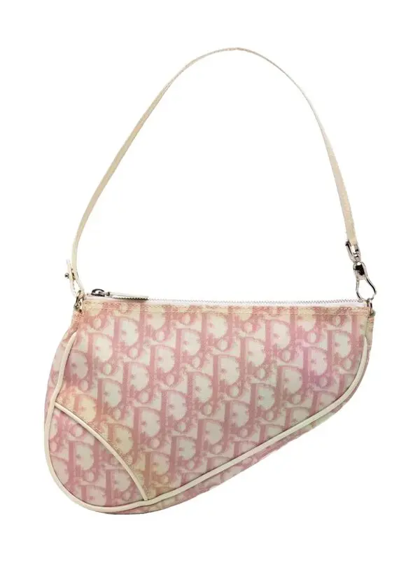 Dior Mini Diorissimo Saddle Pochette - Pink