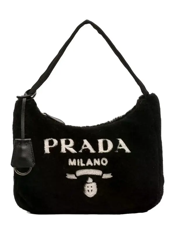 Prada 2019-2026 Re-edition 2000 Mini Shoulder Bag - Black