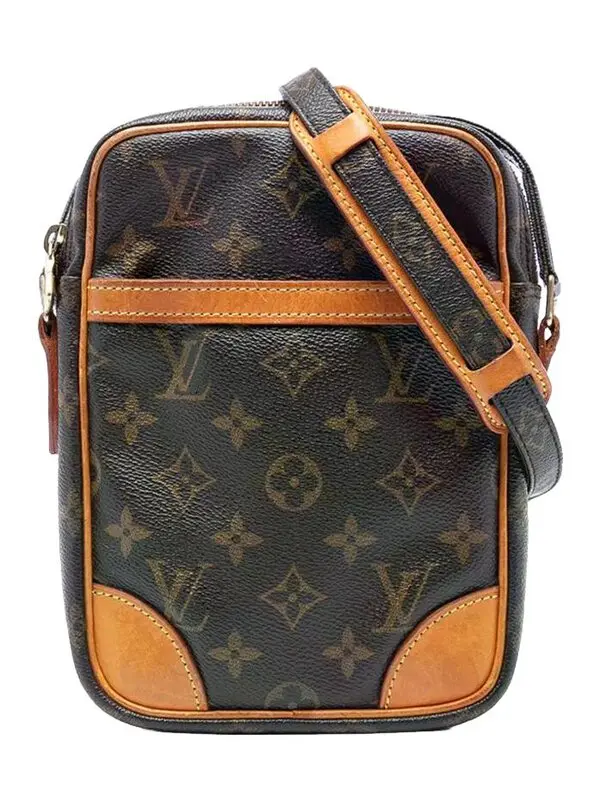 LOUIS VUITTON 1999 Monogram Danube Crossbody Bag - Brown