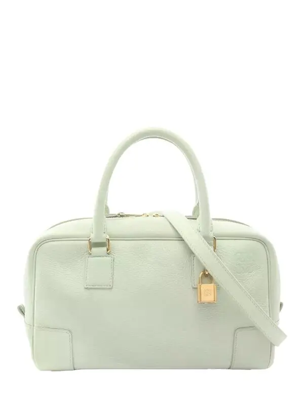Loewe 2010-2025 Leather Amazona 23 Satchel - Green