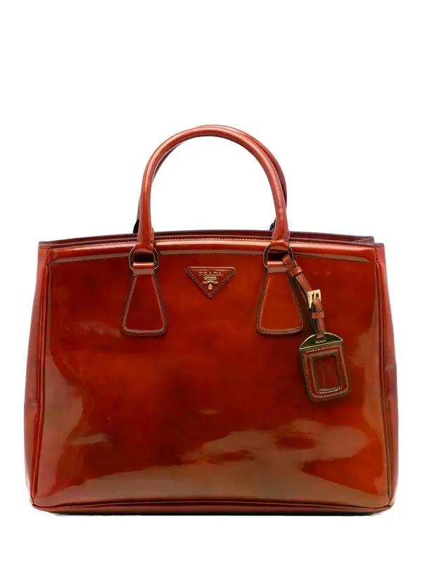 Prada Spazzolato Parabole Tote Bag - Brown