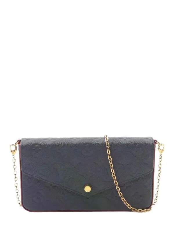 LOUIS VUITTON Monogram Empreinte Pochette Felicie - Blue
