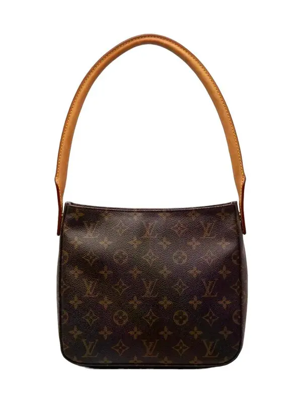LOUIS VUITTON 2002 Monogram Looping Mm Shoulder Bag - Brown