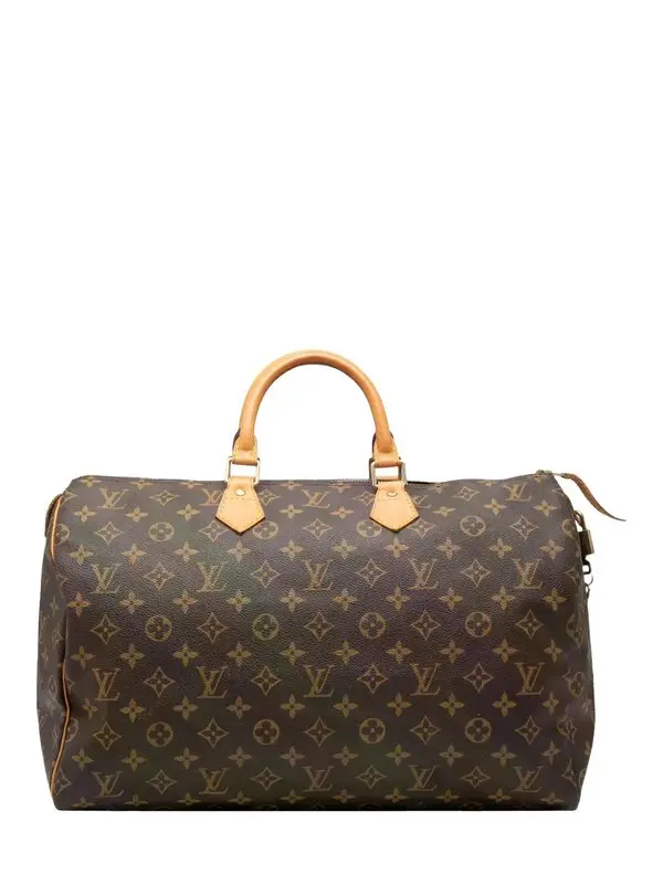 LOUIS VUITTON 1999 Monogram Speedy 40 Boston Bag - Brown