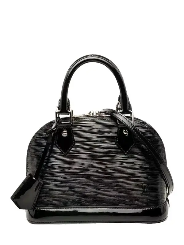LOUIS VUITTON 2015 Electric Epi Alma Bb Satchel - Black
