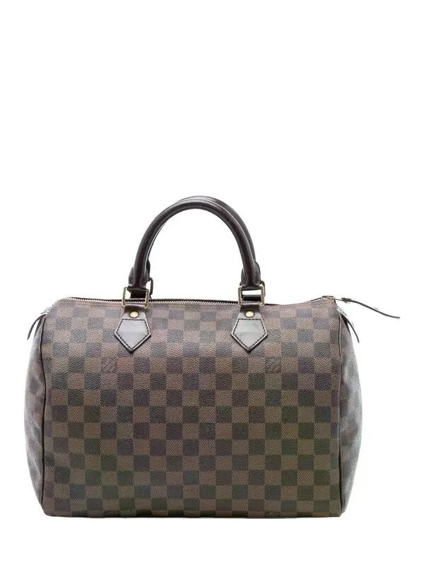LOUIS VUITTON Damier Ebene Speedy 30 Boston Bag - Brown