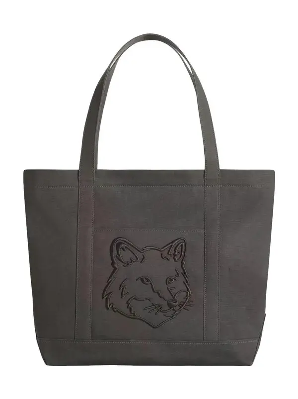 Maison Kitsuné Logo Tote Bag - Grey