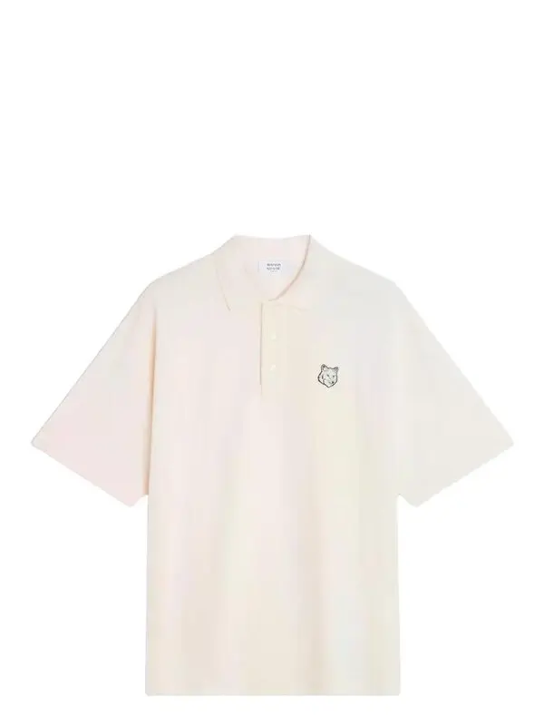 Maison Kitsuné Embroidered Polo Shirt - Neutrals