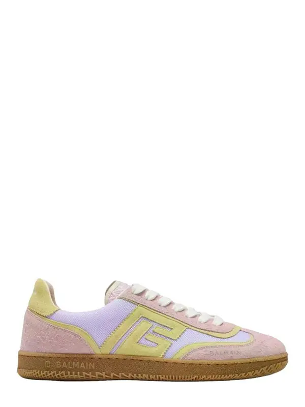 Balmain Swan Panelled Sneakers - Pink