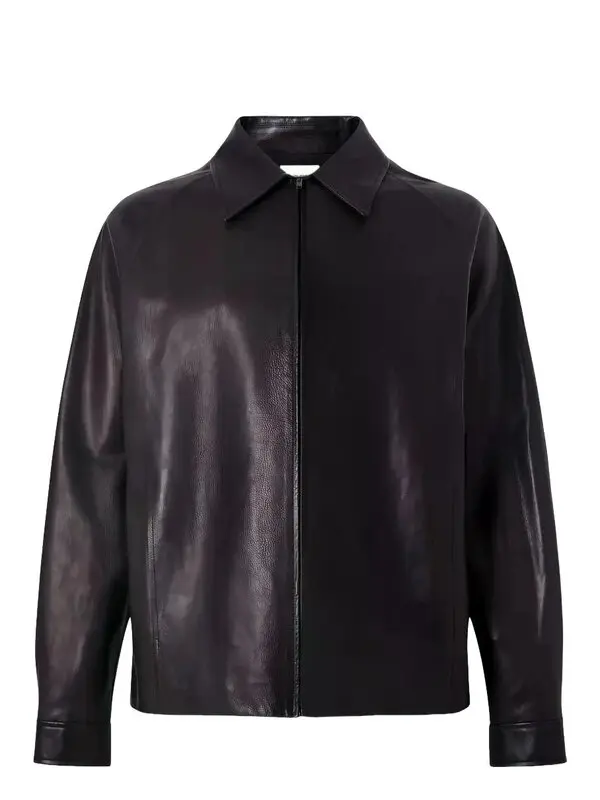 THE ROW Leather Jacket - Black