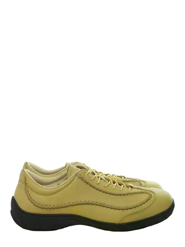 KIKO KOSTADINOV Topstitched Leather Sneakers - Yellow