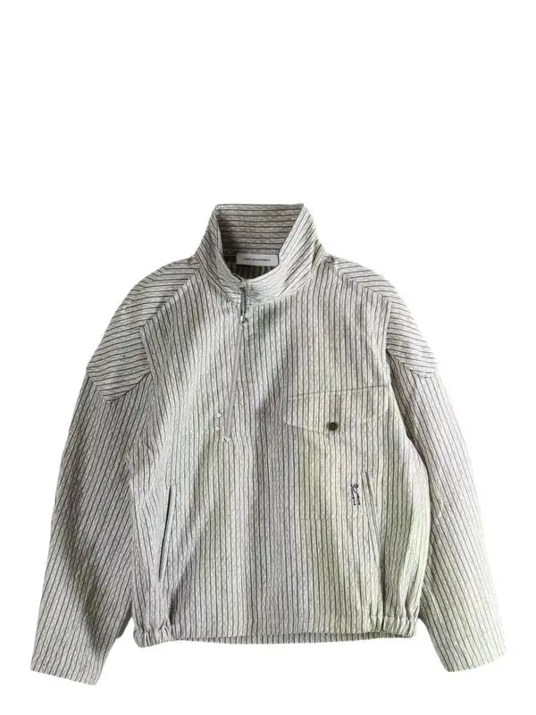 KIKO KOSTADINOV Striped Zipped Jacket - Grey