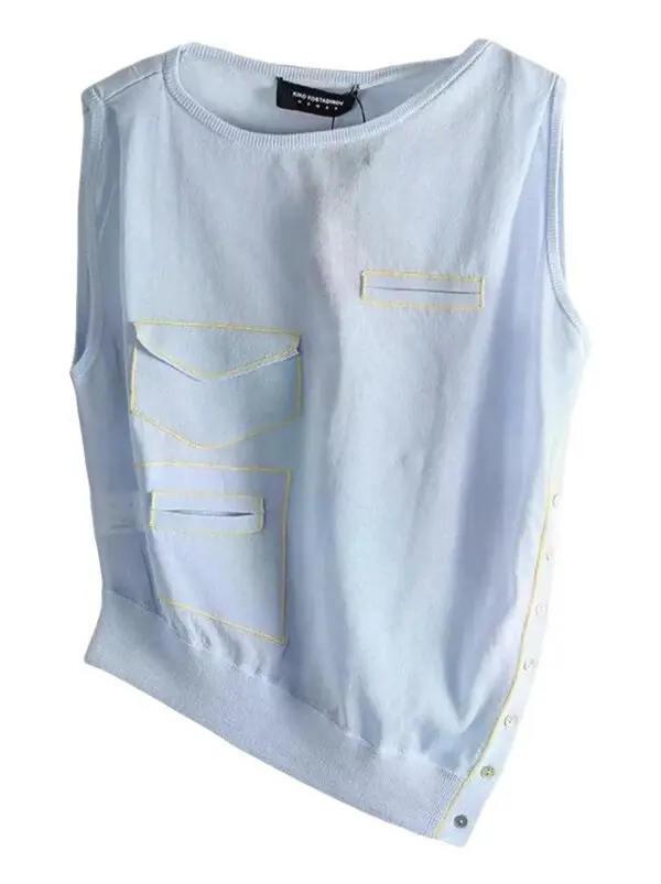 KIKO KOSTADINOV Kreiner Sleeveless Top - Blue