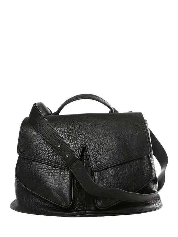 KIKO KOSTADINOV Mezulari Leather Flap Clutch - Black