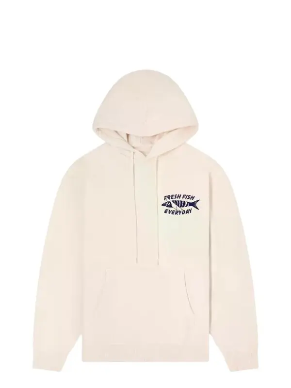 Edwin Monsieur Sakana Hoodie - White
